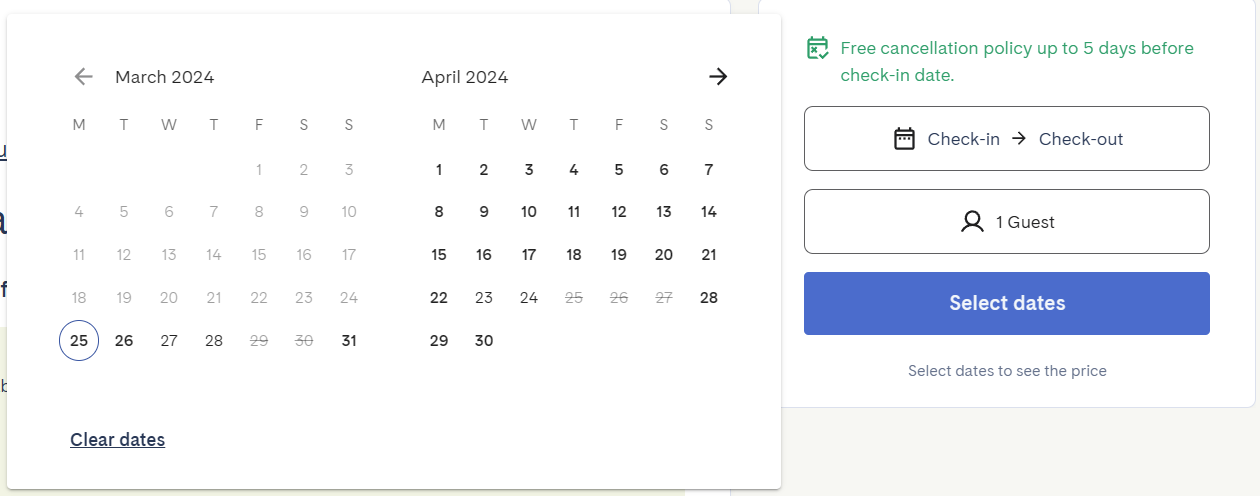 Booking widget – Help Center