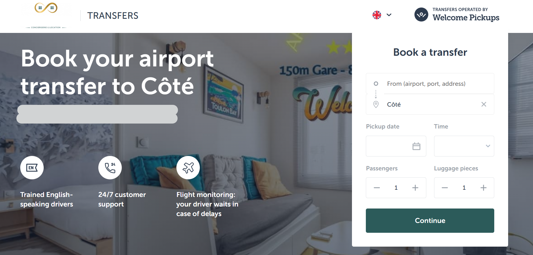 Offer Welcome Pickups transfers – Help Center