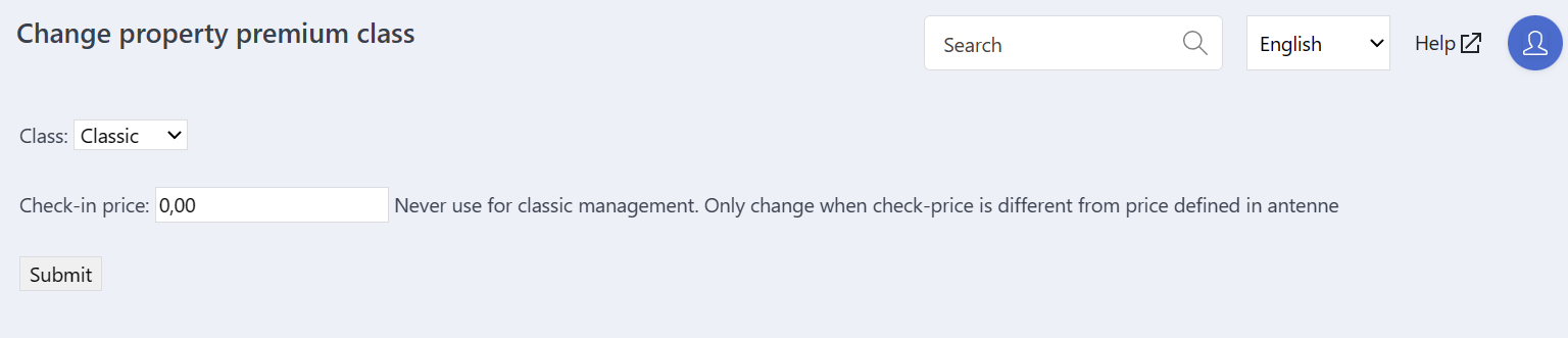 Premium class – Help Center