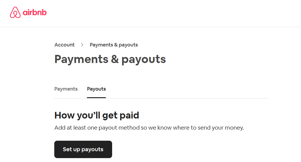 Add a payout method on OTAs – Help Center