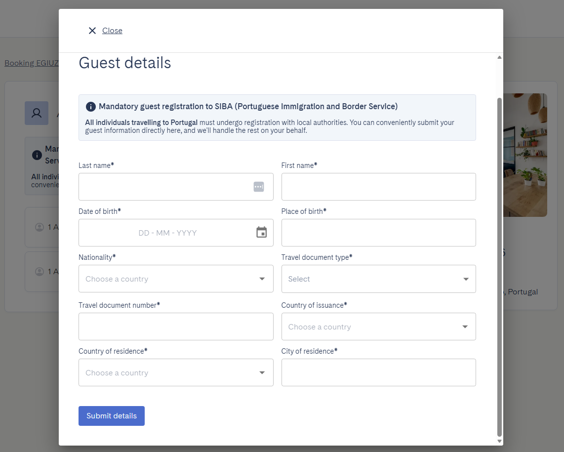 Guest registration form – Help Center